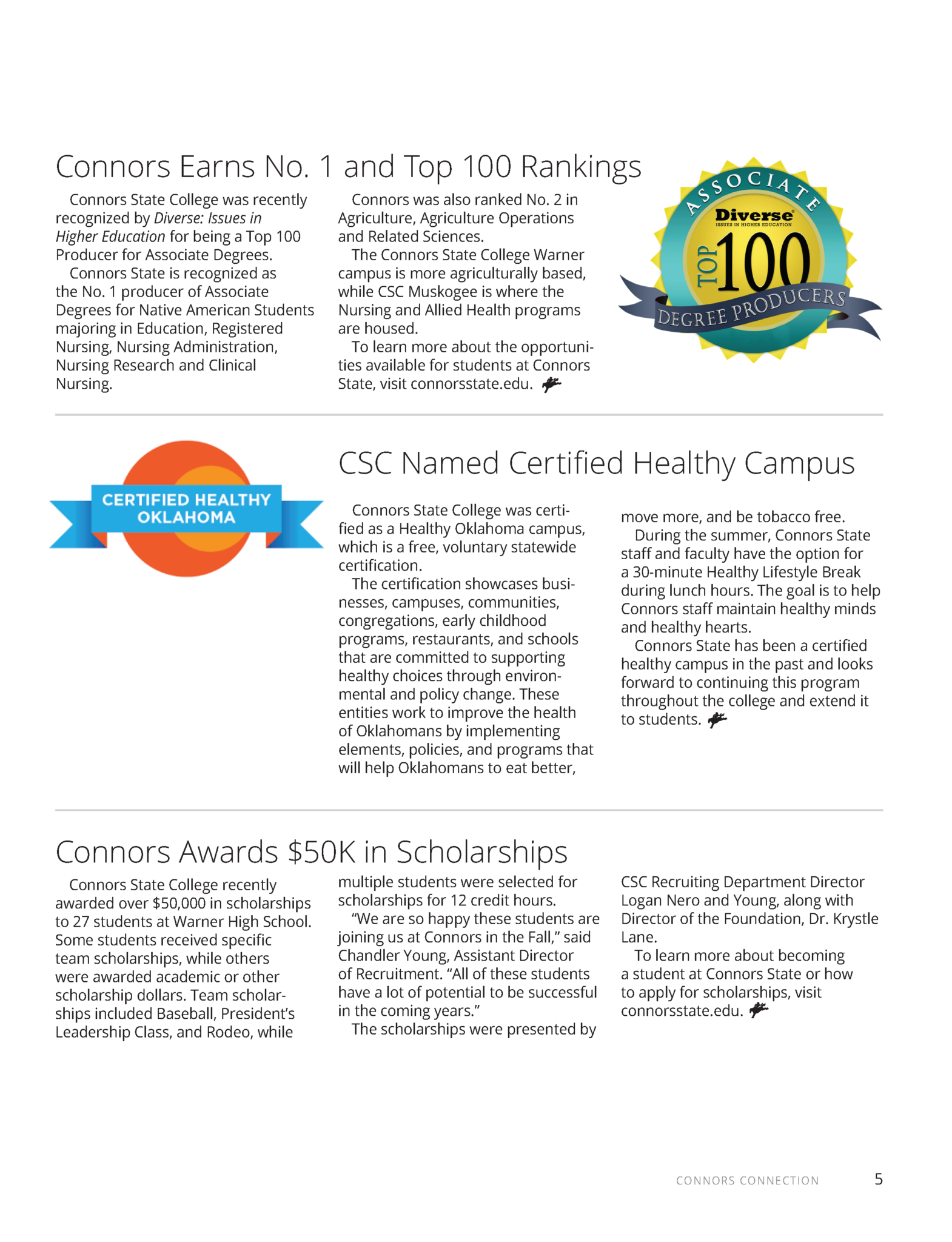 Connors State College Connection V11-4 – Connors State College