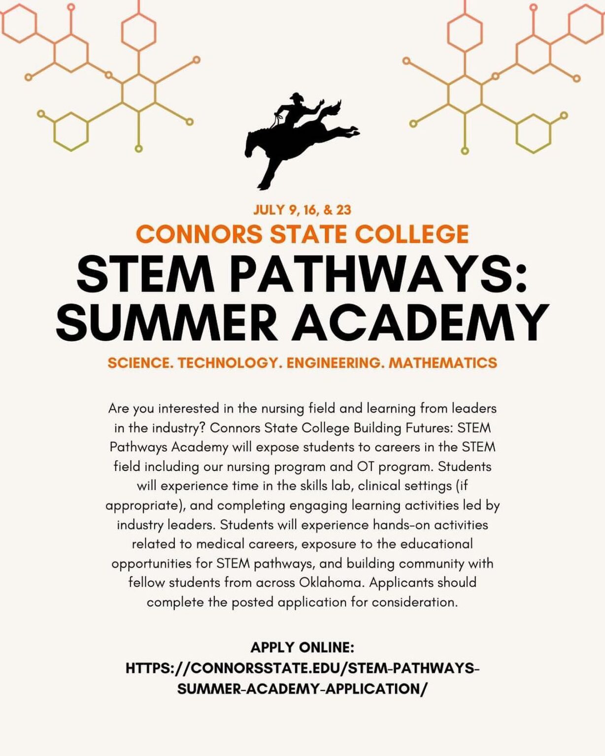 STEM Pathways Academy 2022 – Connors State College